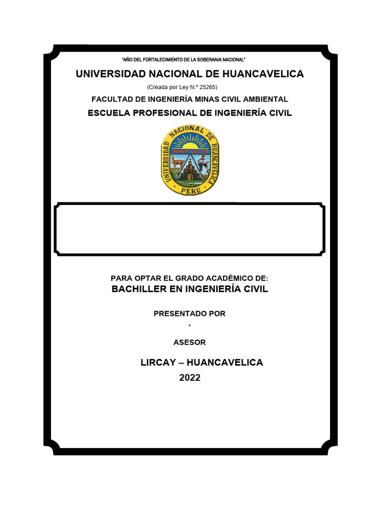 CARATULA DE INFORME Final | PDF