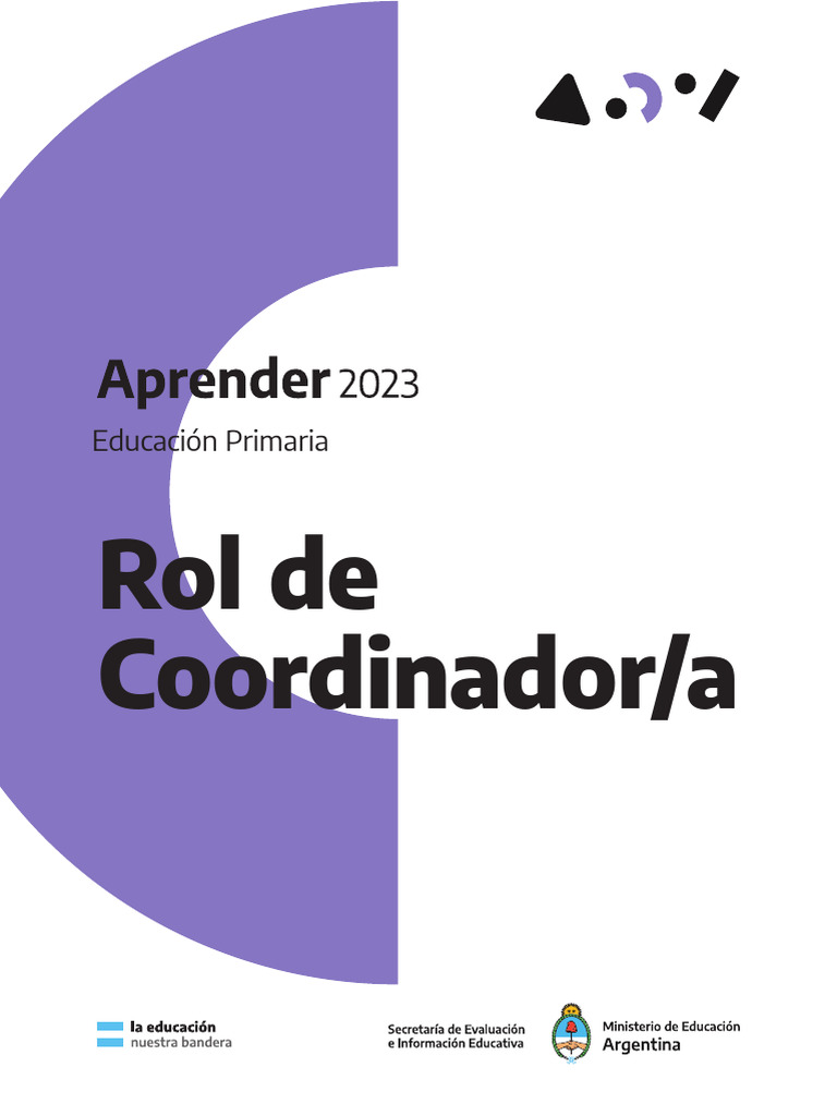 Manual Coordinador Aprender 2023-21-06 | PDF | Aprendizaje | Evaluación