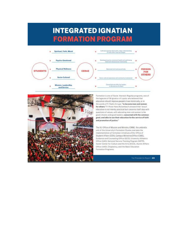 Input 2 Xavier University Developmental Formation Program | PDF