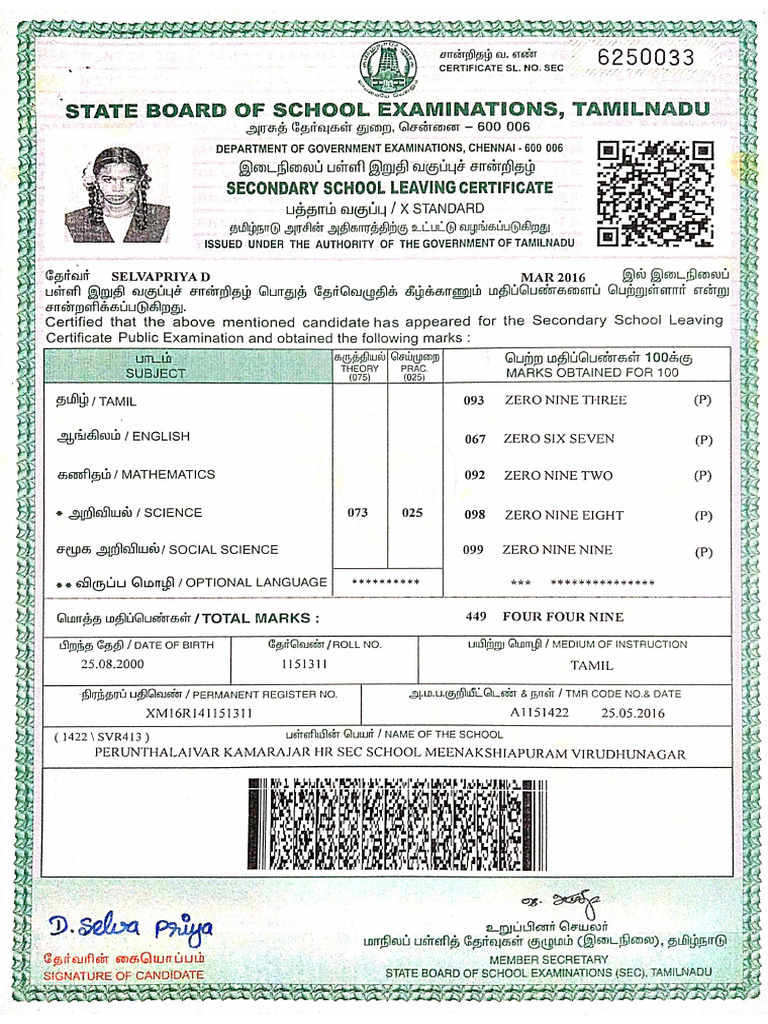 10th, 12th Marksheet | PDF