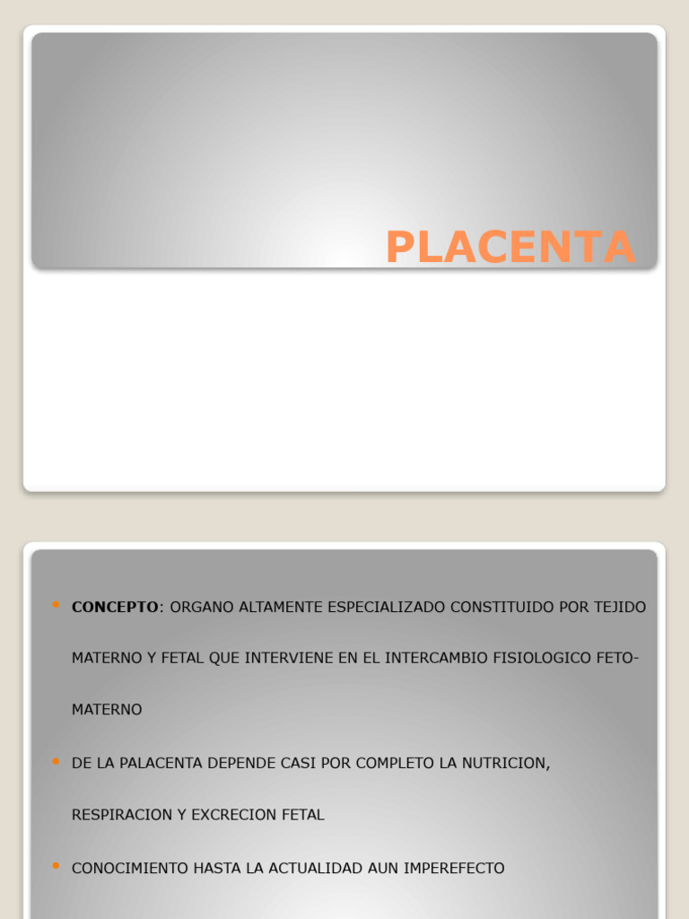 2.- PLACENTA | PDF | Placenta | Anatomía
