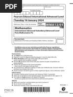 Mark Scheme (Results) January 2024: Pearson Edexcel International Advanced Level in Pure ...