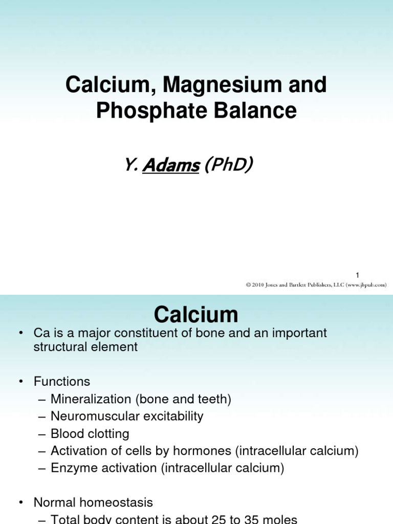 Ca, MG and PO4-1 | PDF | Calcium | Organ (Anatomy)