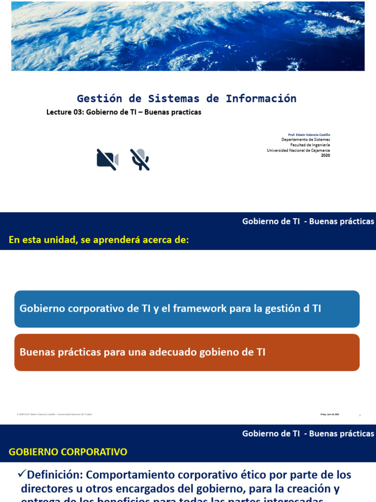 Lecture 03 Gobierno de TI buenas practicas | PDF | La seguridad ...