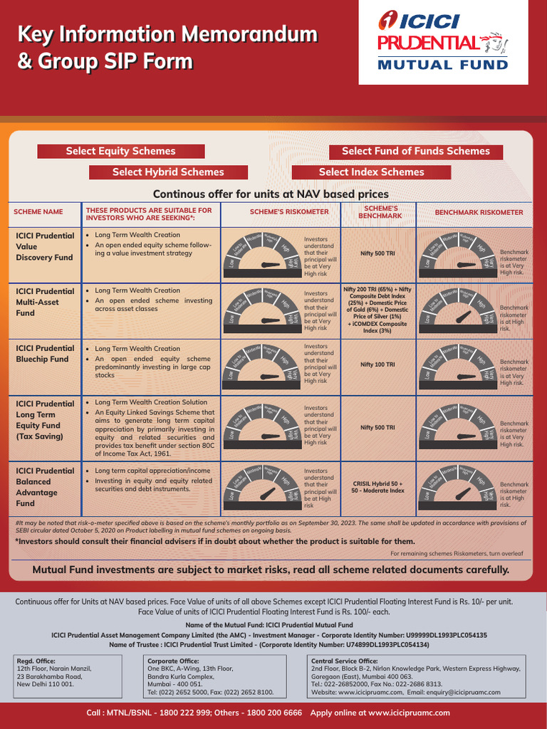 Gsip Form | PDF | Investment Fund | Mutual Funds