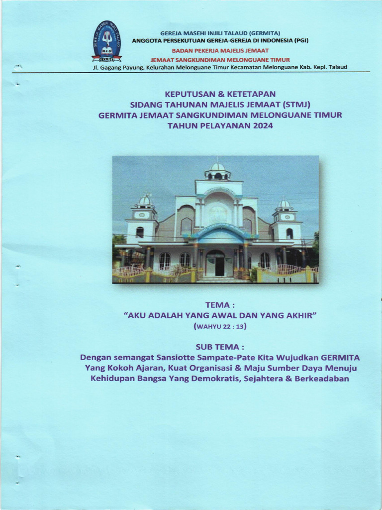 Keputusan Sidang Tahunan GERMITA 2024 | PDF