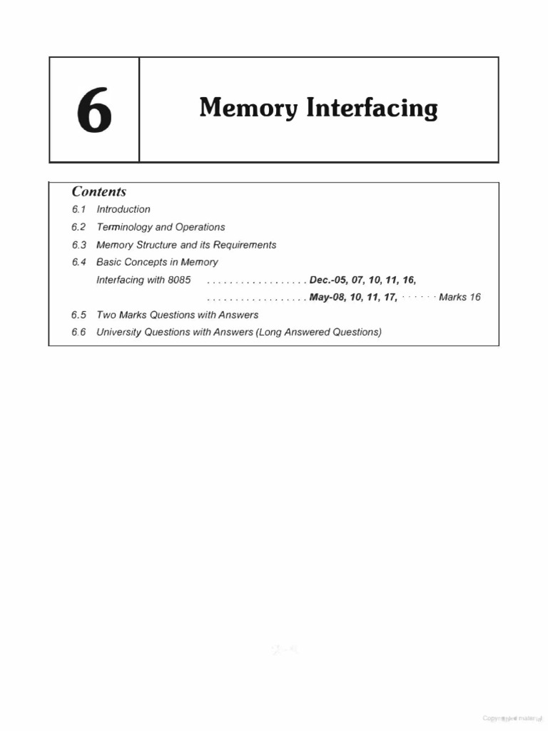 Memory Interfacing | PDF | Computer Memory | Computer Data Storage Memory Interfacing | PDF | Computer Memory | Computer Data Storage