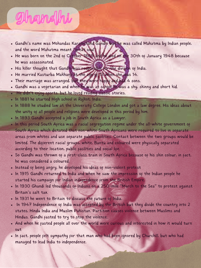 Ghandhi | PDF | Mahatma Gandhi