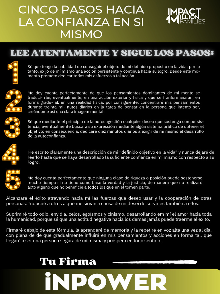 Fórmula para el Éxito Personal y Prosperidad | PDF