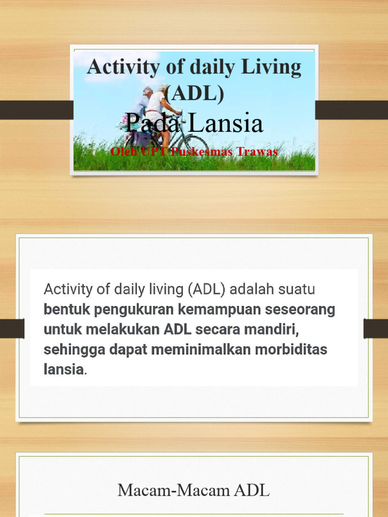 ADL Lansia: Tingkat Kemandirian | PDF