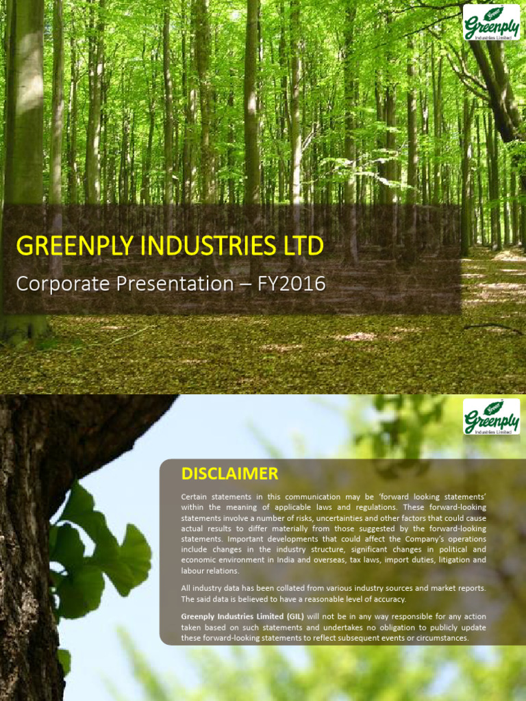 Greenply Industries Ltd: Corporate Overview | PDF | Wood | Plywood