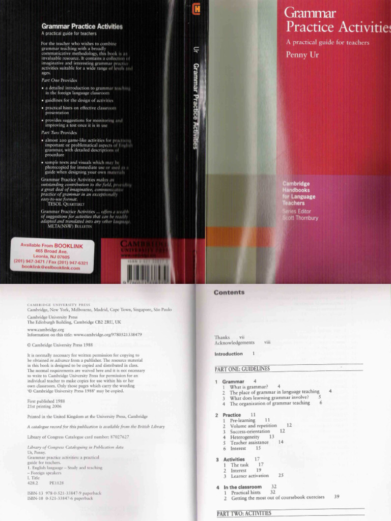 Grammar Practice Activities A Practical | PDF