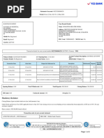 Yes Bank Passbook Front Page Details | PDF