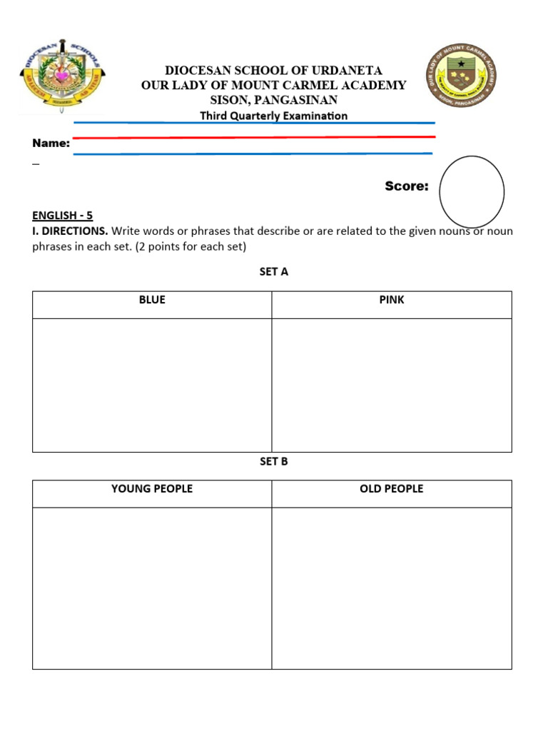 GRADE -5 3RD QUARTER EXAMINATION | PDF | Infection | Public Health