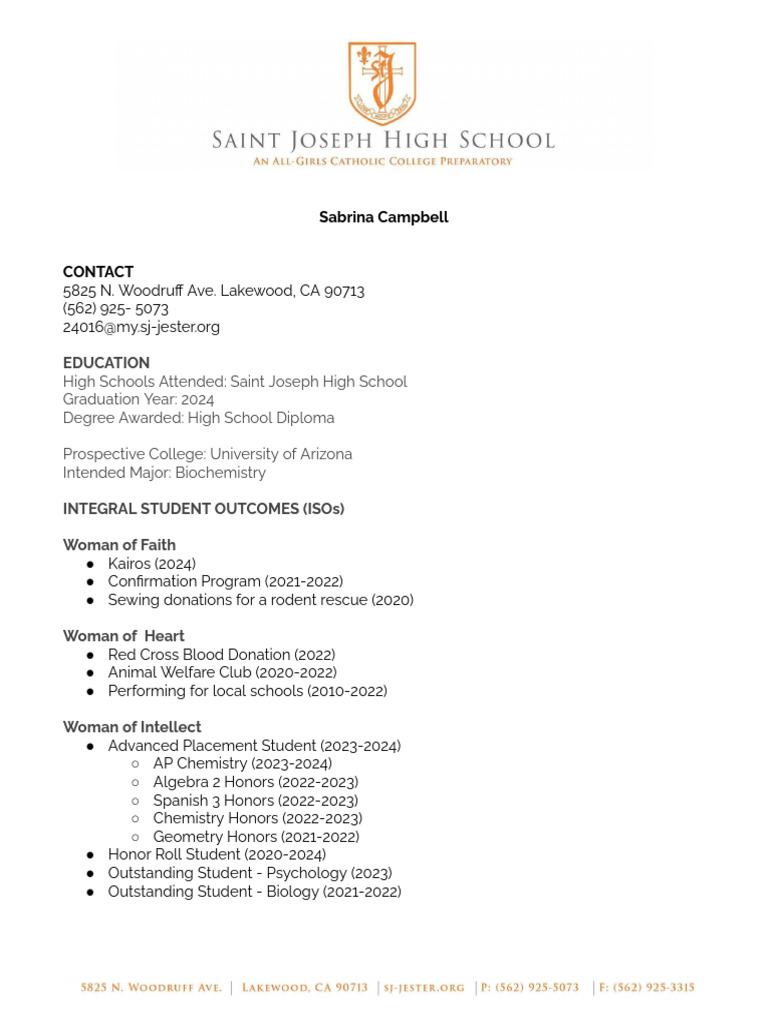 Senior Capstone Resume | PDF