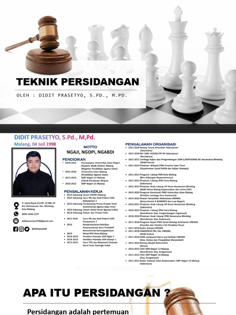 Teknik Persidangan | PDF