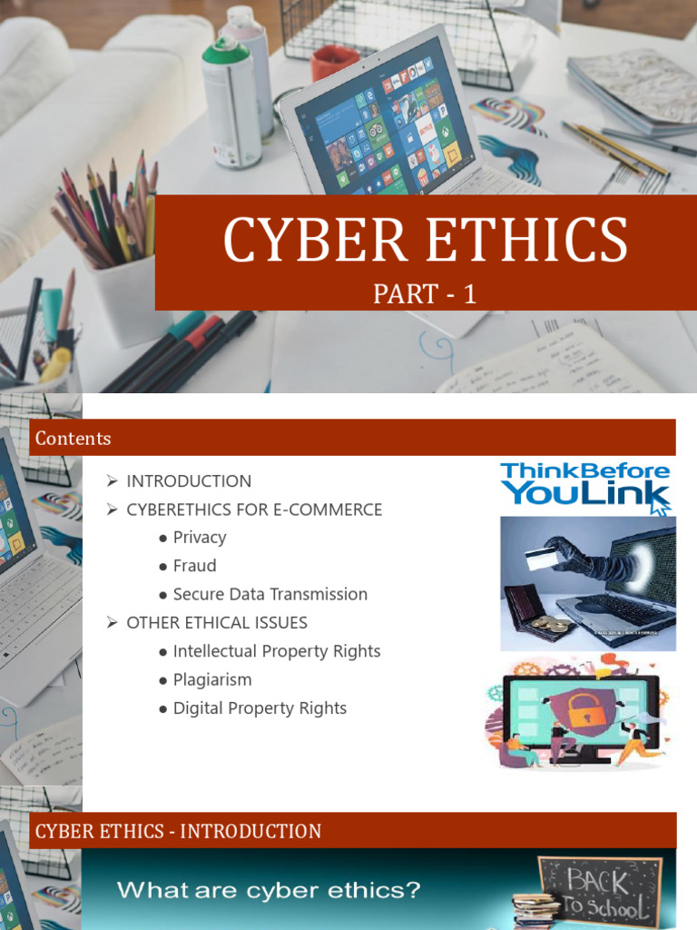 Cyber Ethics (Part-1) | PDF | Encryption | Plagiarism