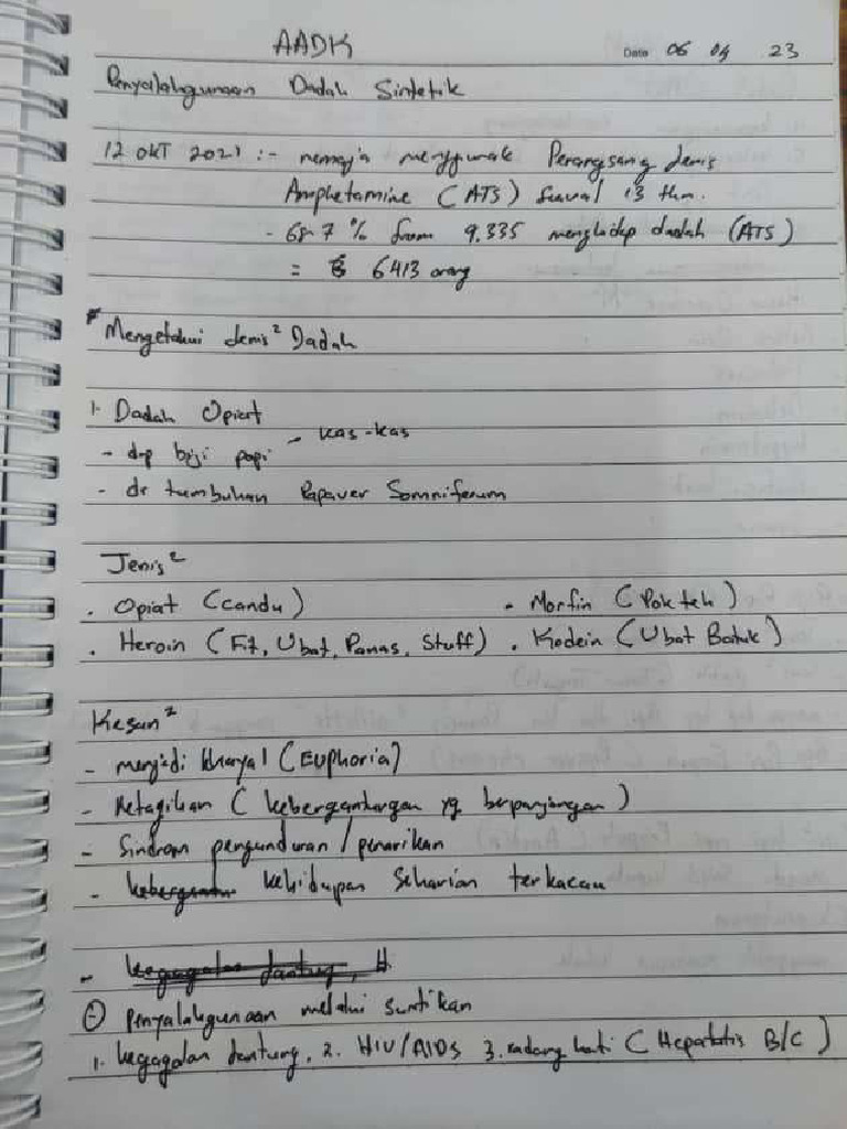 AADK Notes | PDF