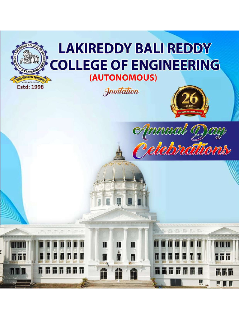 26th Annual Day Invitation | PDF
