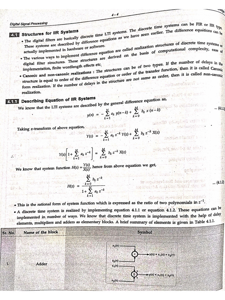 Module 4 DSP Iir Book | PDF