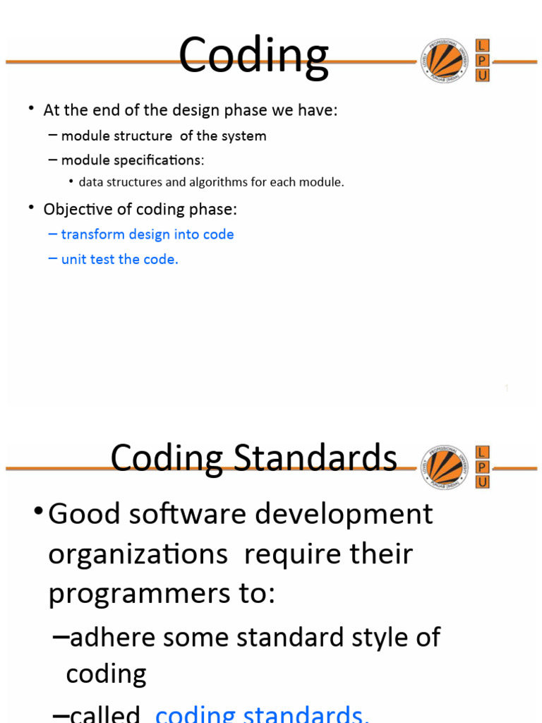 8.coding Standards and Code Review Techniques | PDF | Computer Programming | Variable (Computer ...