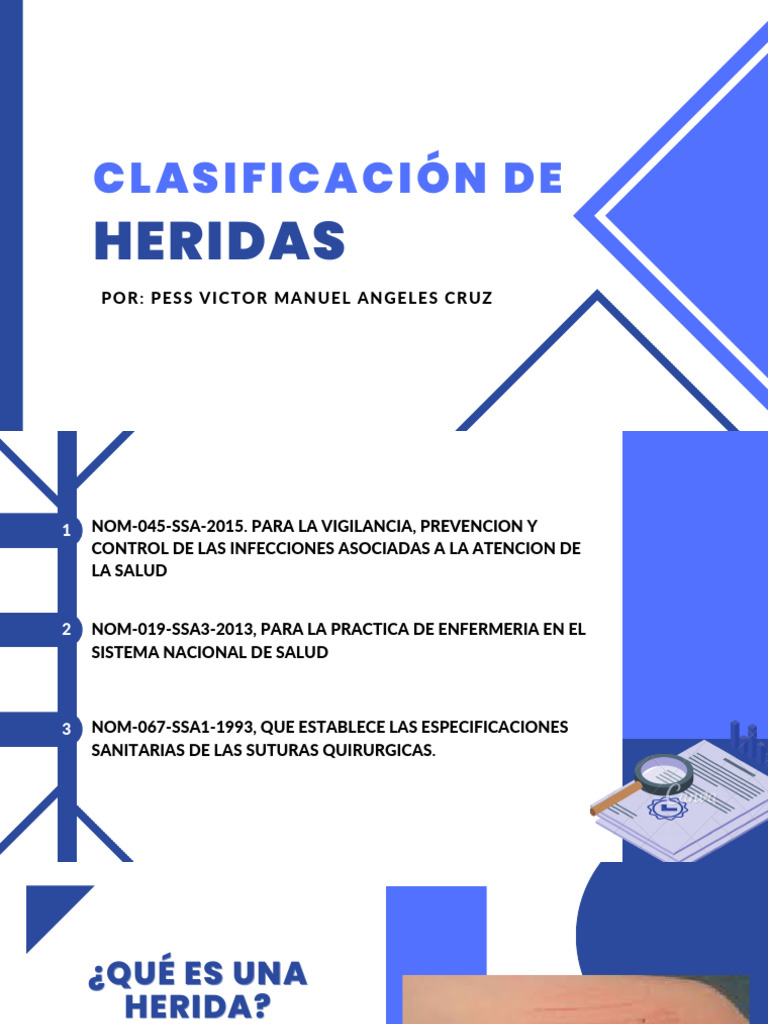 CLASIFICACIÓN DE HERIDAS | PDF | Herida | Cirugía