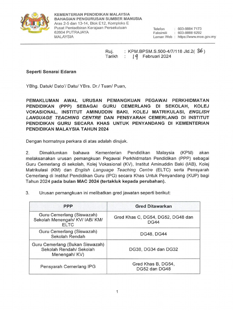 PEMAKLUMAN_AWAL_GCPC_TAHUN_2024 | PDF