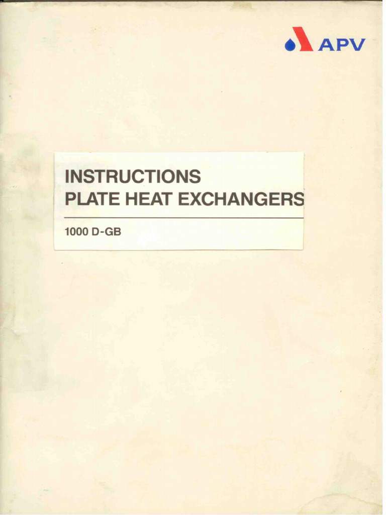 APV Plate Cooler | PDF