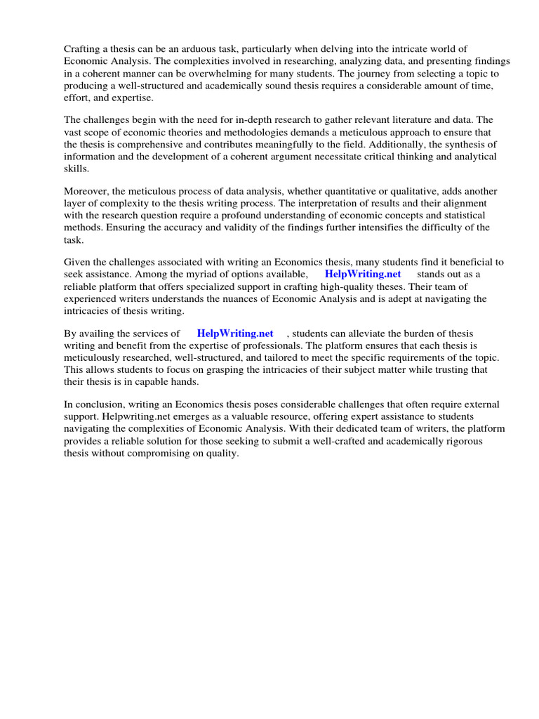 Econ Au Thesis | PDF | Economics | Economic Growth