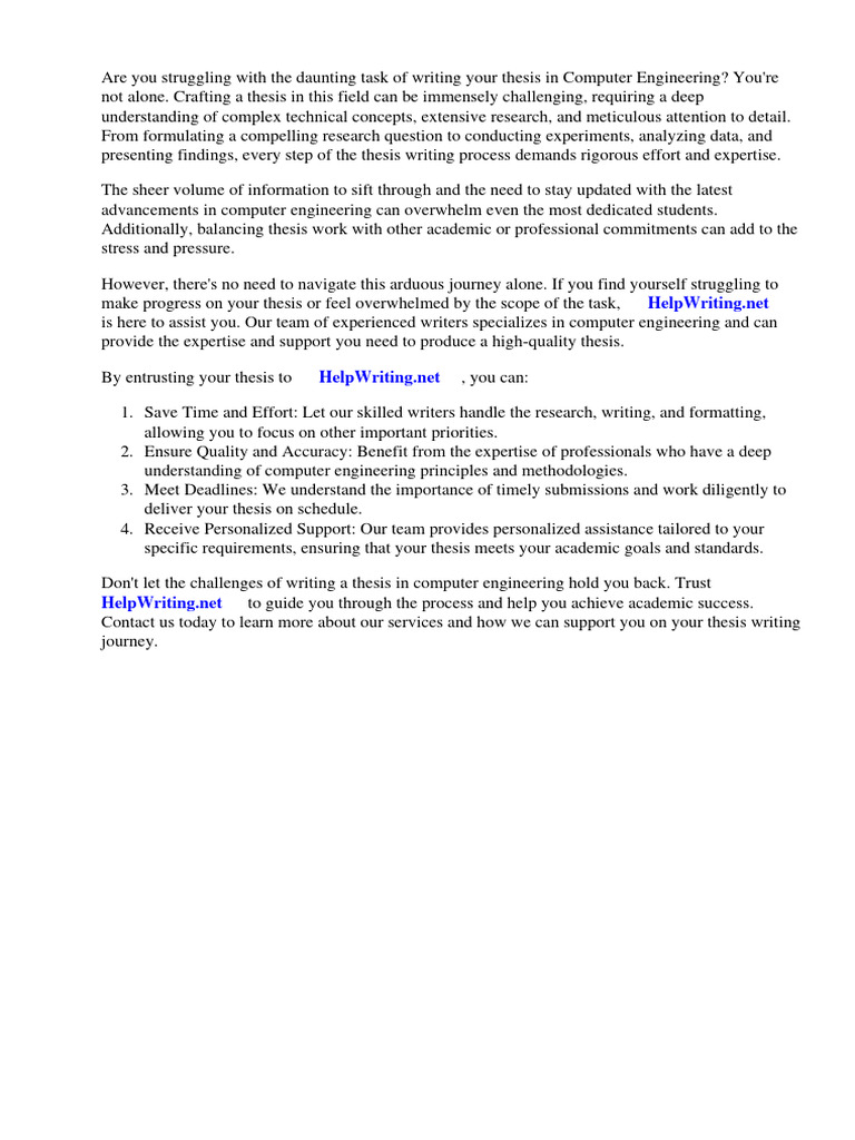 Sample Thesis Title Computer Engineering | PDF | Thesis | Engineering Sample Thesis Title Computer Engineering | PDF | Thesis | Engineering