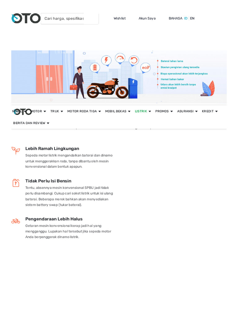 Motor Listrik Indonesia 2024 - OTO | PDF