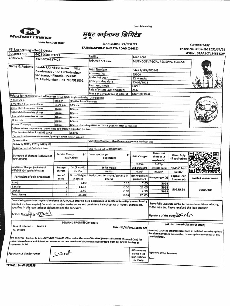 Danish Gold Slip | PDF