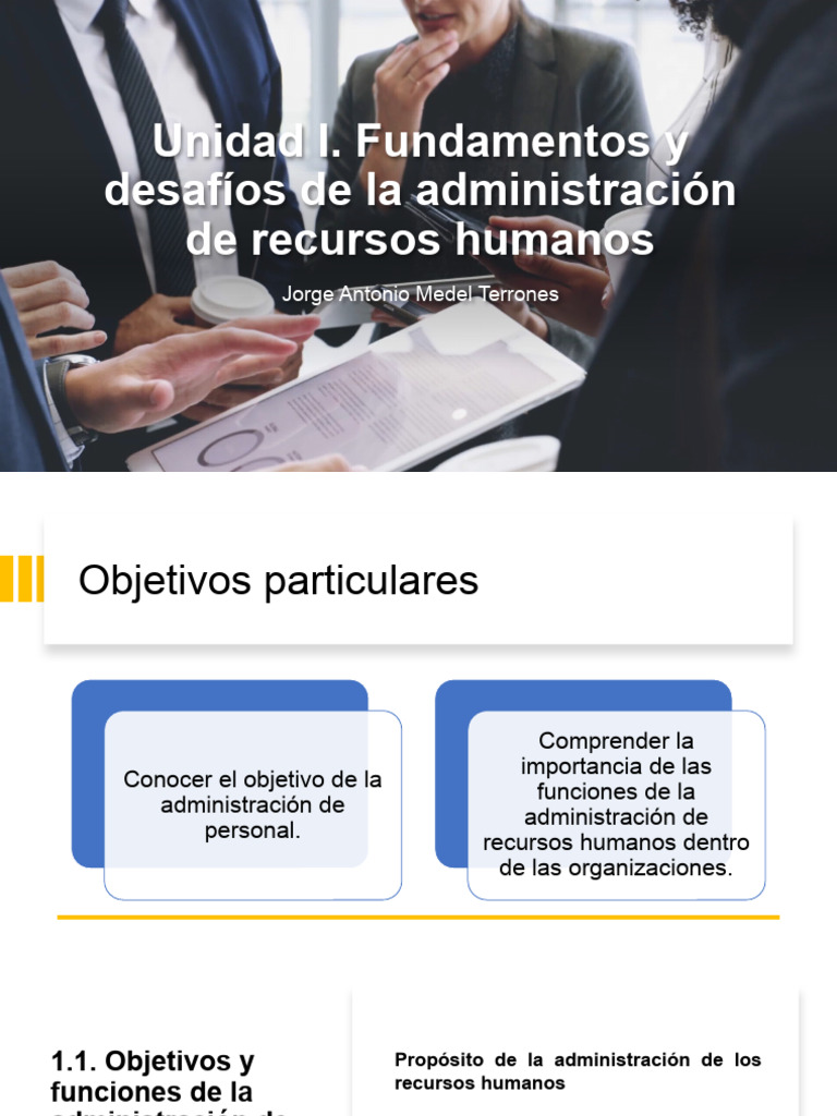 Unidad I. Fundamentos y Desafíos de La Administración de Recursos Humanos | Descargar gratis PDF ...