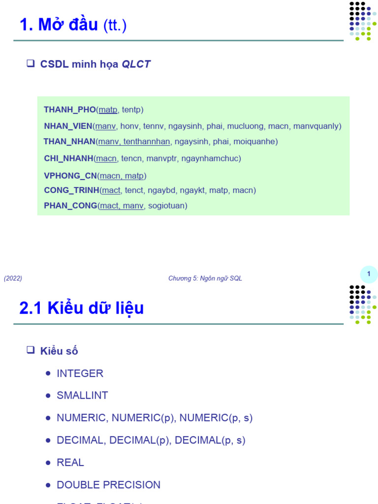 CSDL - Ch5.ngon Ngu SQL | PDF
