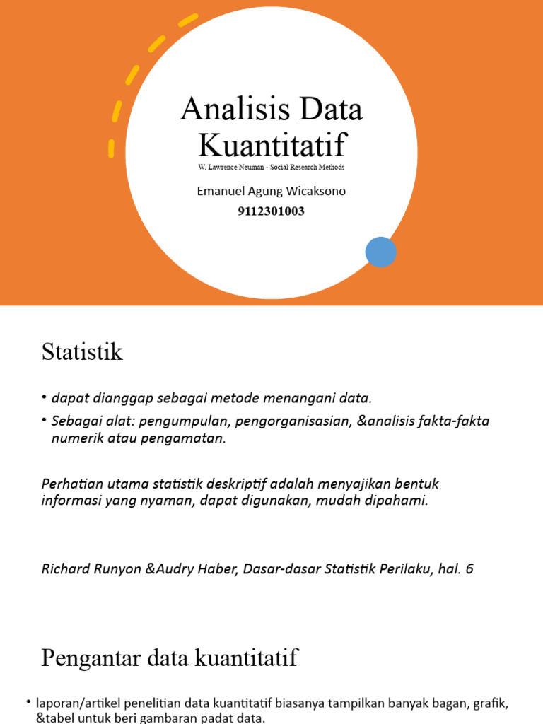 Analisis Data Kuantitatif | PDF