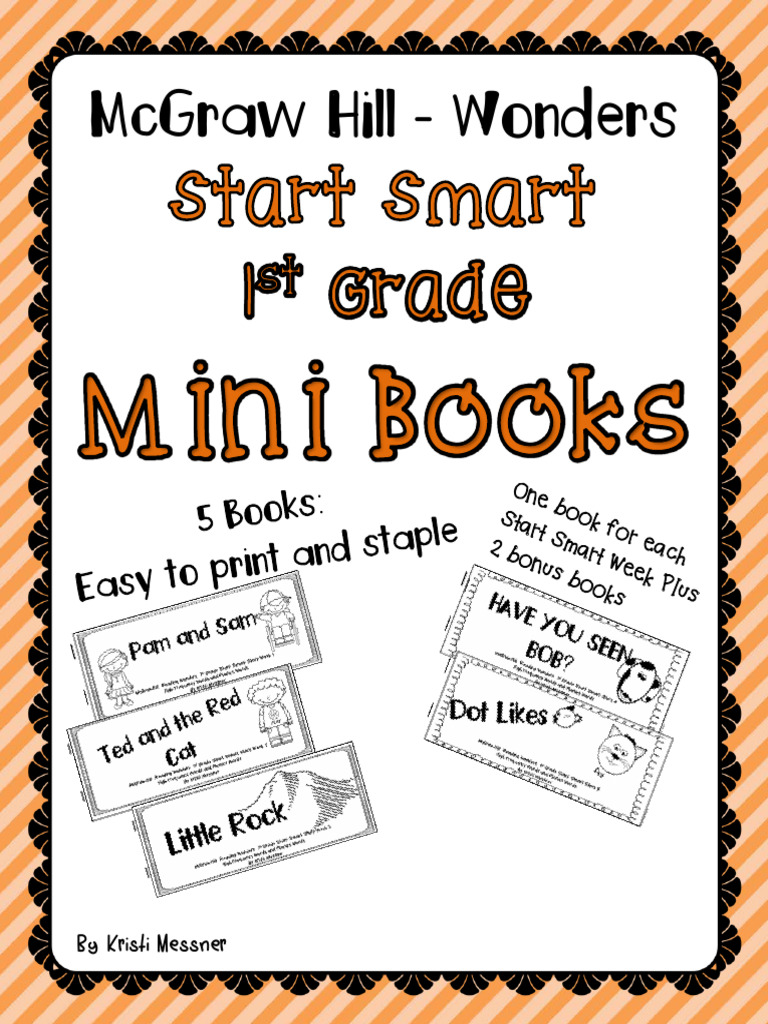 1 ST Grade MC Graw Hill Wonders Start Smart Mini Books | PDF | Reading ...