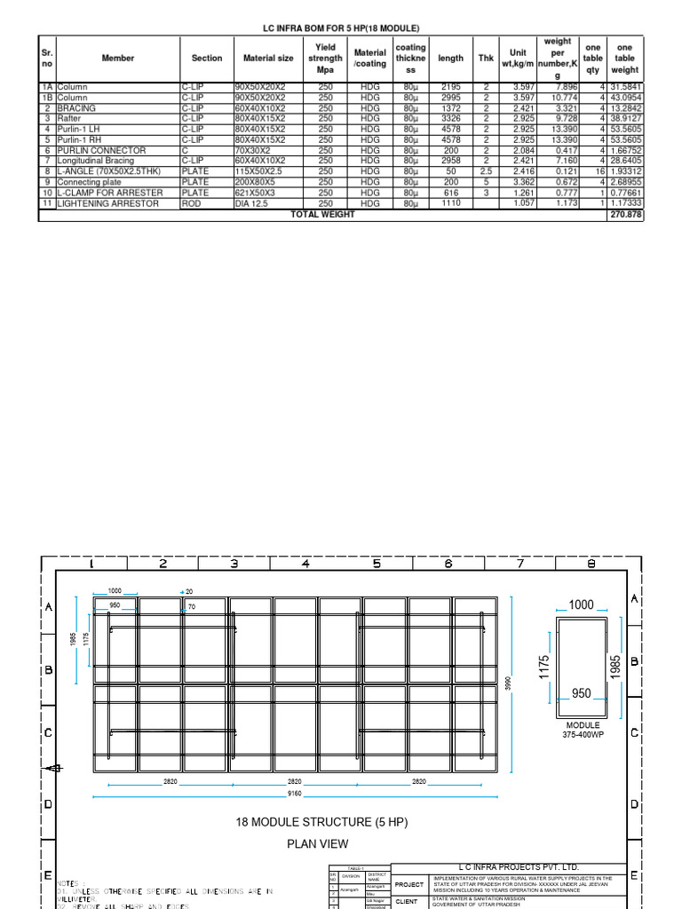 5HP Bom and Part Drawing 400W | PDF