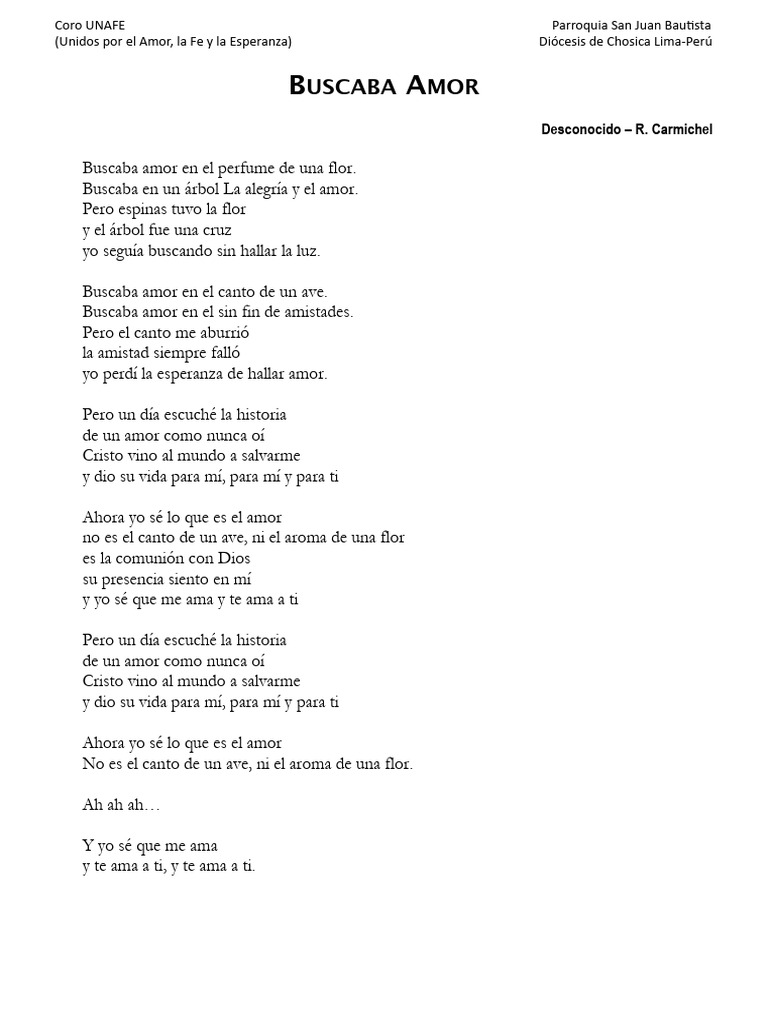 Buscaba Amor: Reflexiones Espirituales | PDF