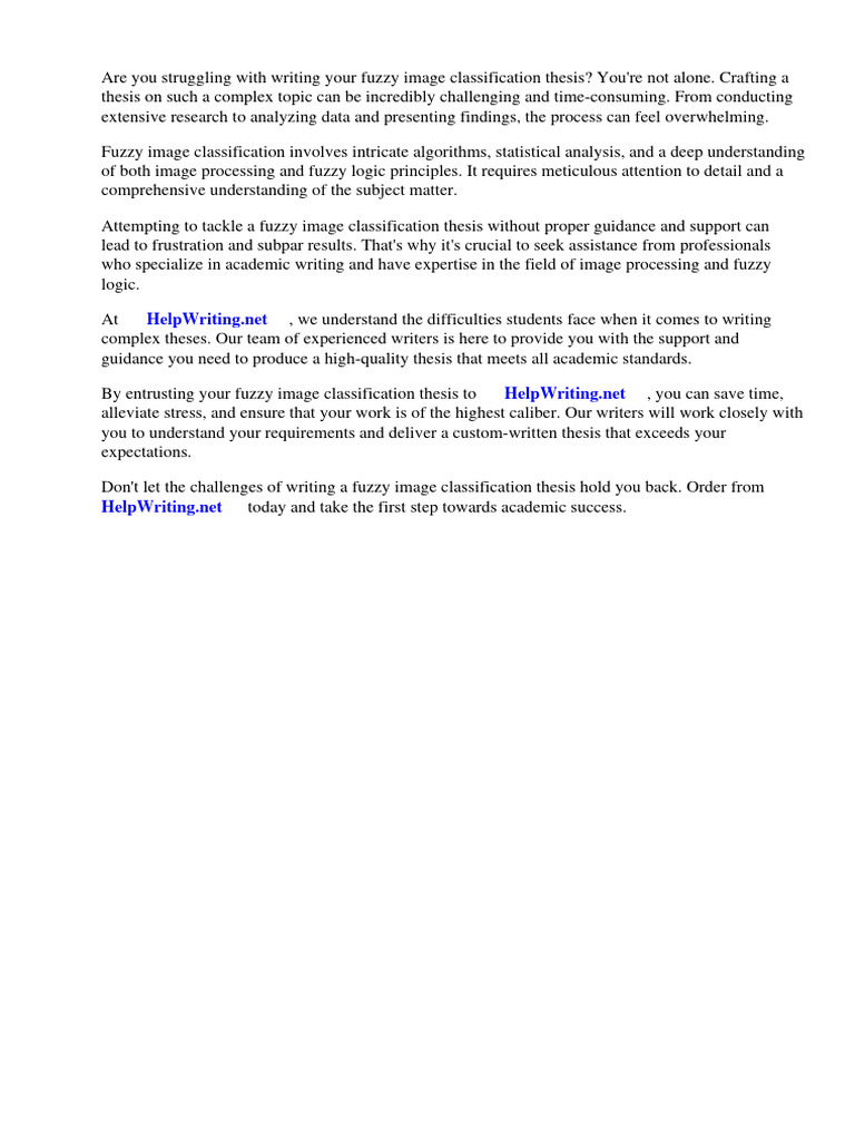 Fuzzy Image Classification Thesis Pdf Fuzzy Logic Cluster Analysis