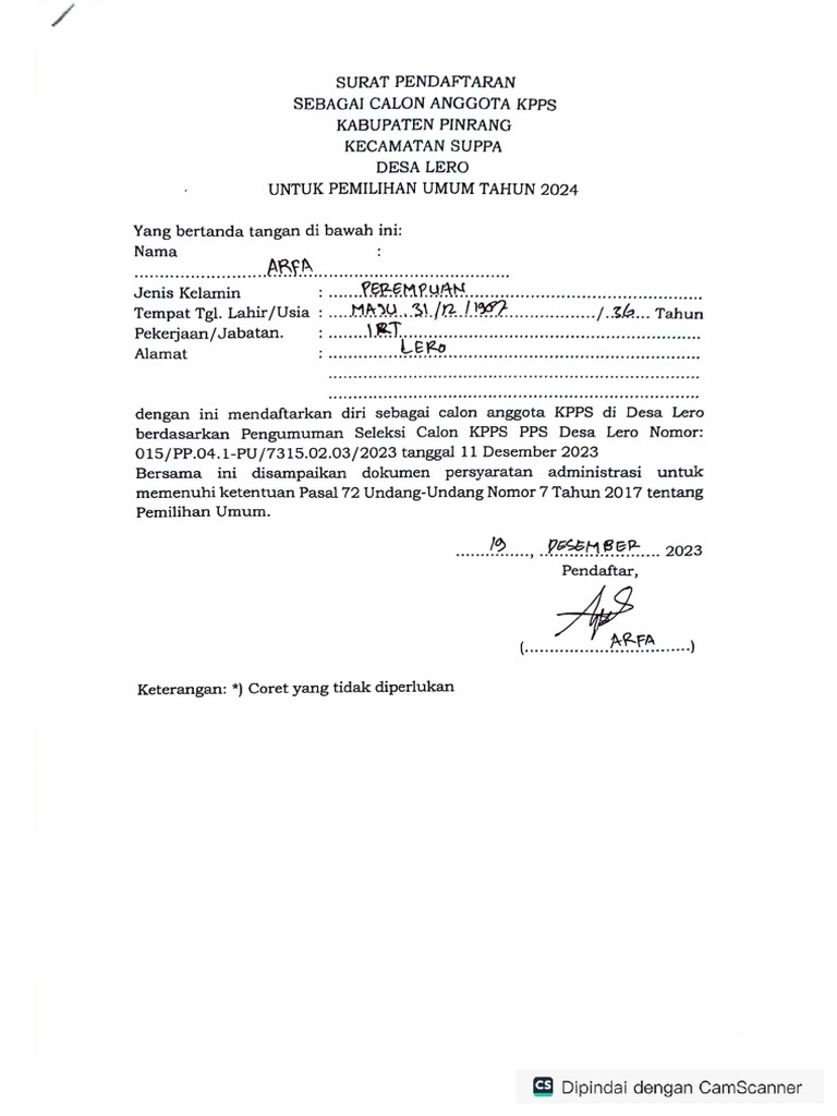 Kpps Tps 21, Arfa. | PDF