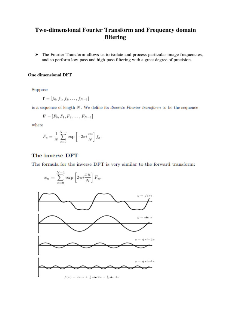 Digital Image Processing | PDF | Discrete Fourier Transform | Low Pass Filter