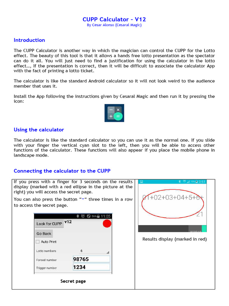 CUPP Calculator App | PDF | Ellipsis | Magic (Illusion)