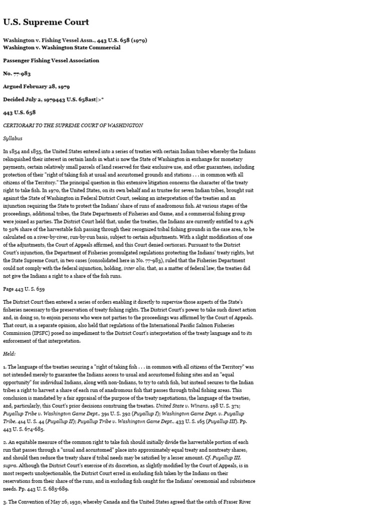 washington v | PDF | Treaty | Native Americans In The United States