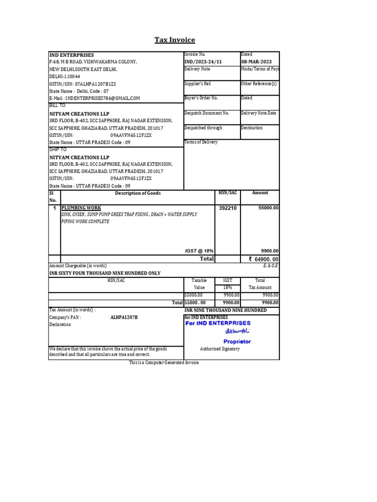 11 Nityam Creations LLP | PDF | Government Finances | Taxes