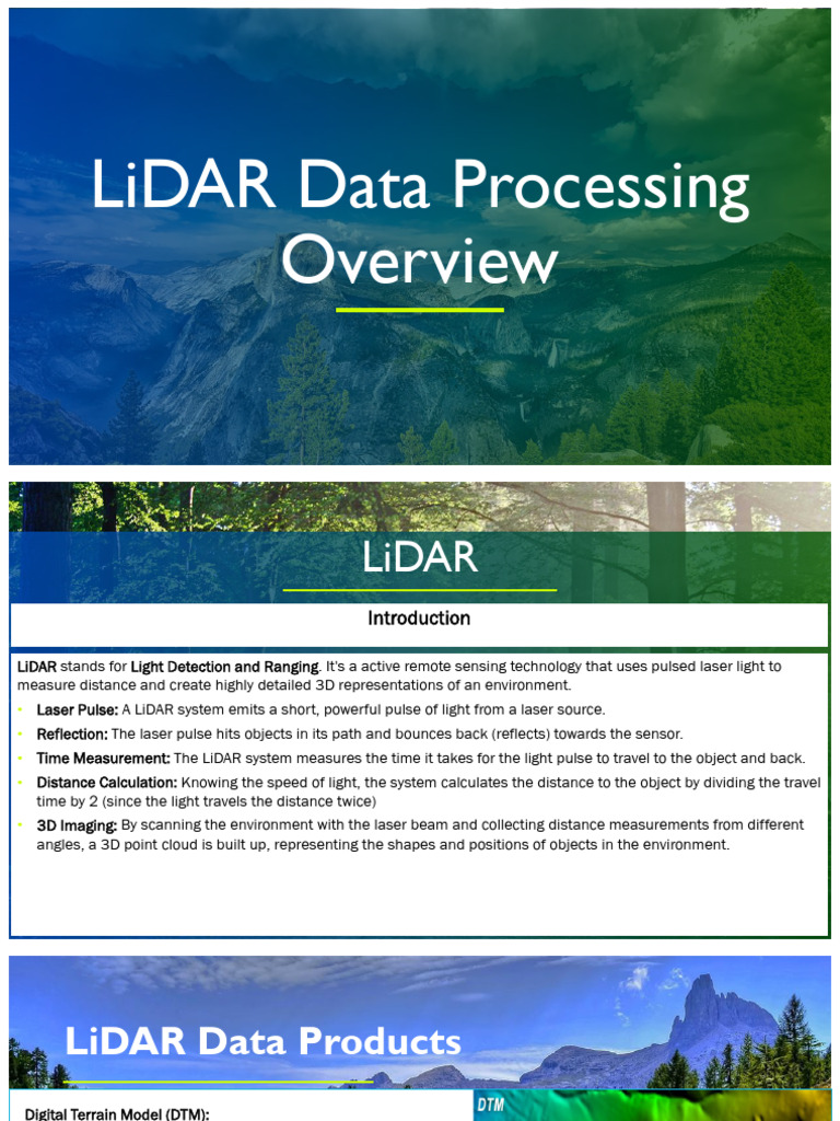 Lidar Data Processing | PDF | Lidar | Mean
