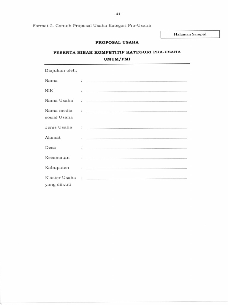 Format Proposal HK 2024 | PDF | Bisnis