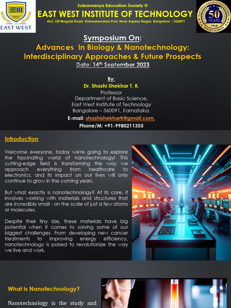 Nanotechnology | PDF | Science & Mathematics | Technology & Engineering