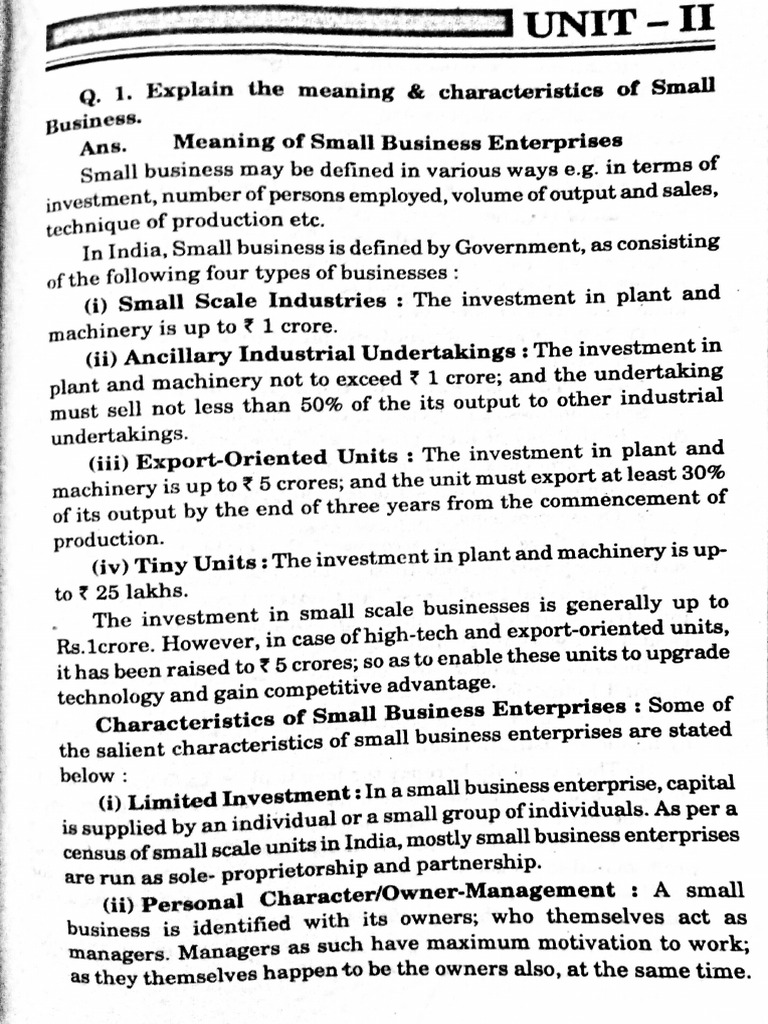Business Organization Unit 2&3 | PDF