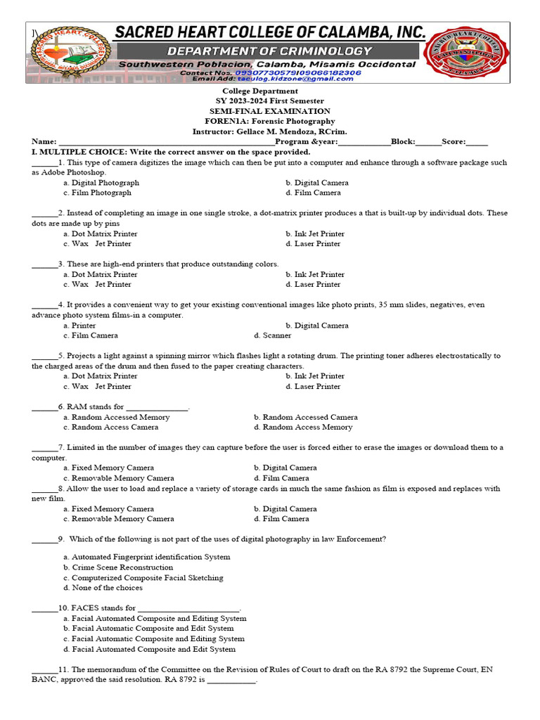 SEMI Photography | Download Free PDF | Printer (Computing) | Camera