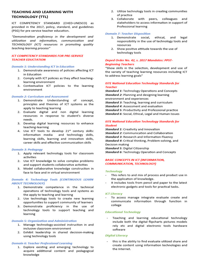 TTL | PDF | Educational Technology | Learning